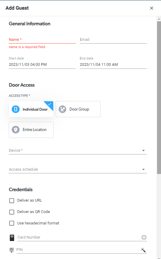 Access Guests | Adding Temporary Access Guests – SimpleAccess